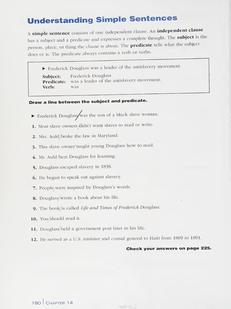 Sentence Structure Practice From Contemporary's Writing and Reading The ...
