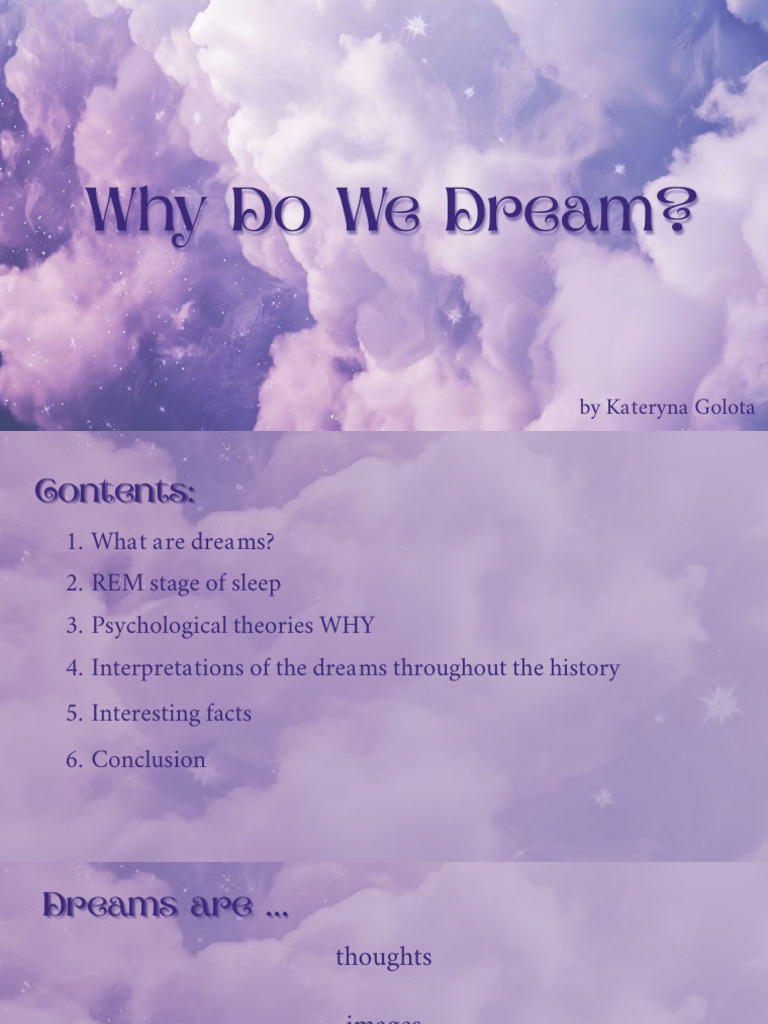 Why Do We Dream-2 | PDF