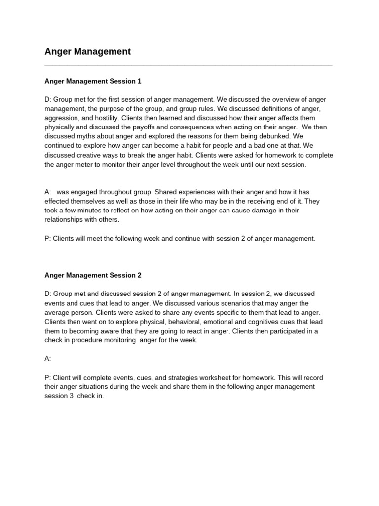 Anger Management | PDF | Anger | Conflict (Process)