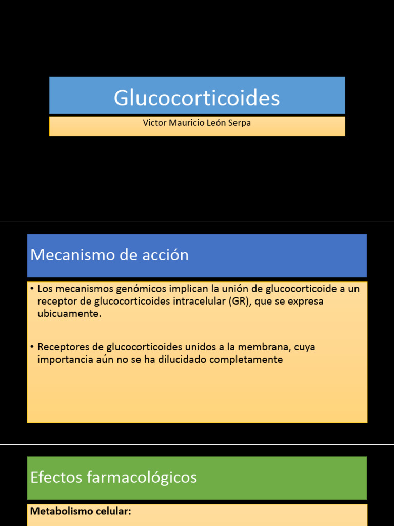 Glucocorticoides (Presentación) | PDF | Glucocorticoides | Sistema inmune