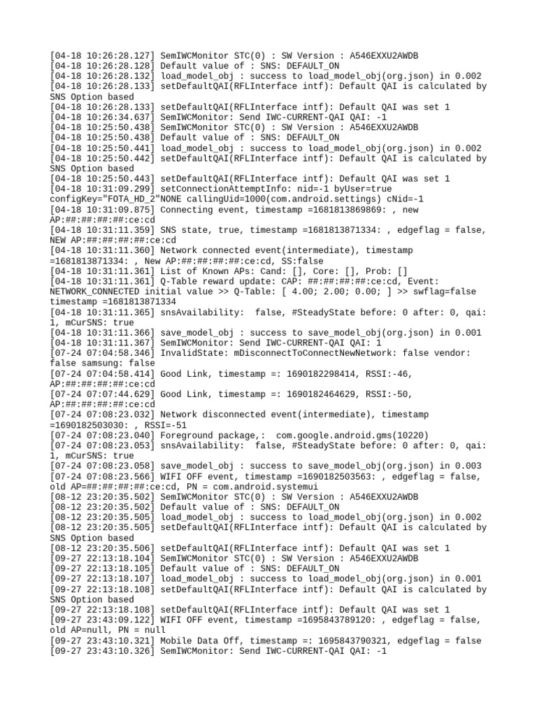 SemIWCMonitor Log Analysis Report | PDF | Computer Network | Computer ...