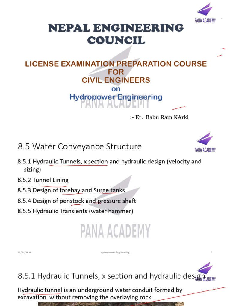Hydropower Engineering: Tunnel Design Guide | PDF | Tunnel ...