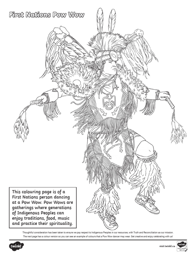 Indigenous Dance Coloring Pages | PDF | Métis | Dances