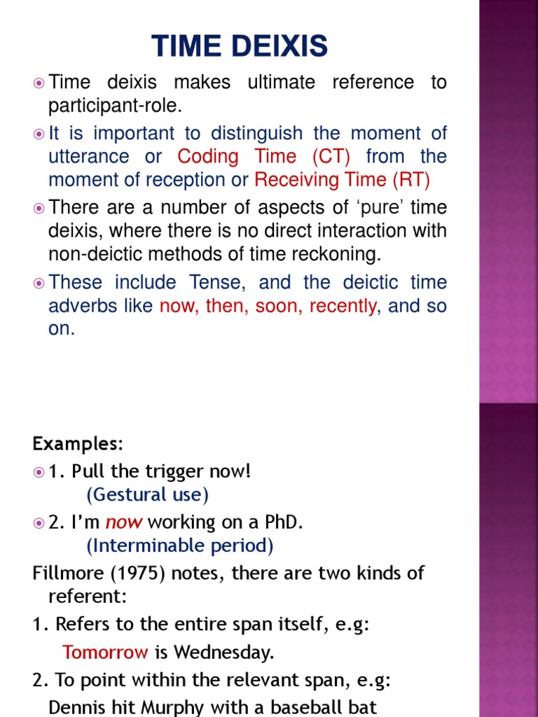DEIXIS | Download Free PDF | Language Mechanics | Linguistics