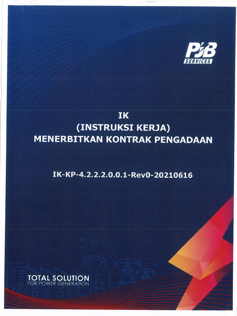 IK-KP-4.2.2.2.0.0.1-Rev0-20210616 IK Menerbitkan Kontrak Pengadaan | PDF