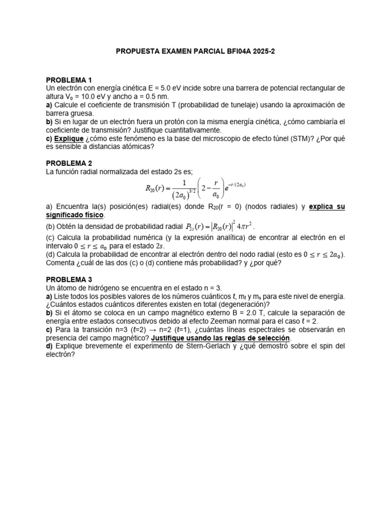 Sol_ExPar_BFI04_2025-2 (1) | PDF | Electrón | Microscopio de efecto túnel
