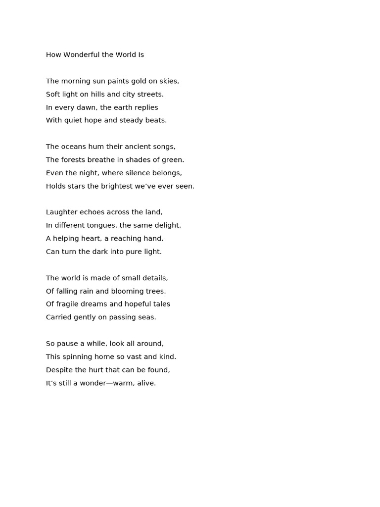 Poem 5 | PDF