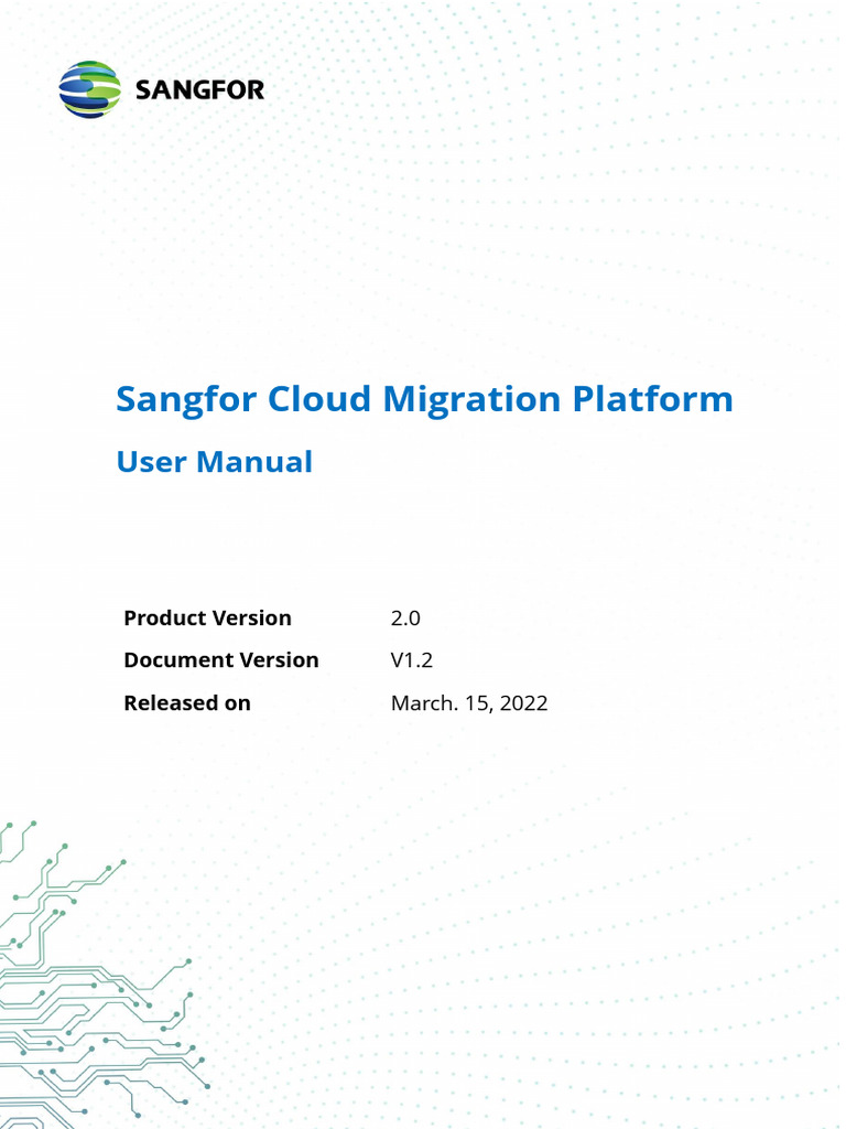 Sangfor SCMT (Sangfor Cloud Management Tool) - User Manual | PDF ...