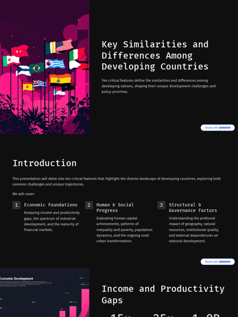 Key Features of Developing Countries | PDF | Poverty | Poverty ...