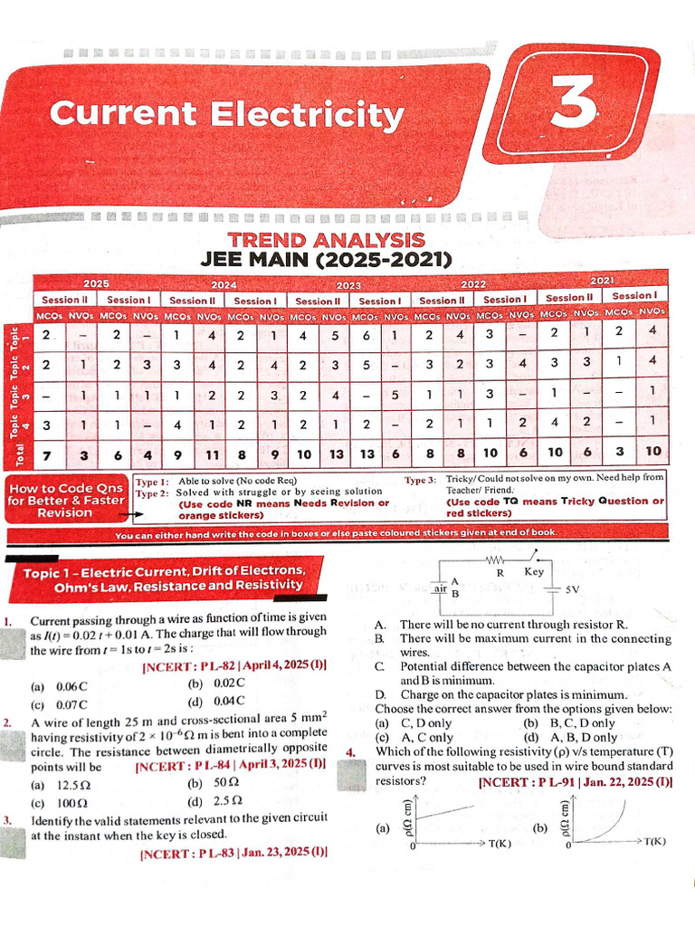 Current Electricity 1 | PDF