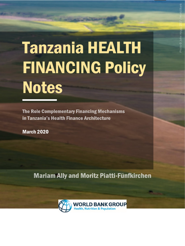 Tanzania Health Financing Overview | PDF | Government Spending | Expense