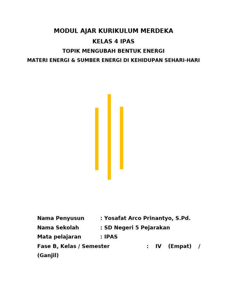 MODUL AJAR IPAS GI KELAS 4 OK_125954_110558 | PDF