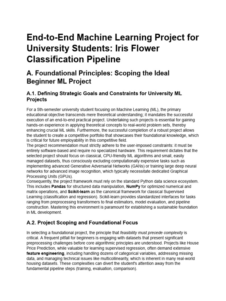 Beginner ML Project Research and Resources (1) | PDF | Machine Learning ...