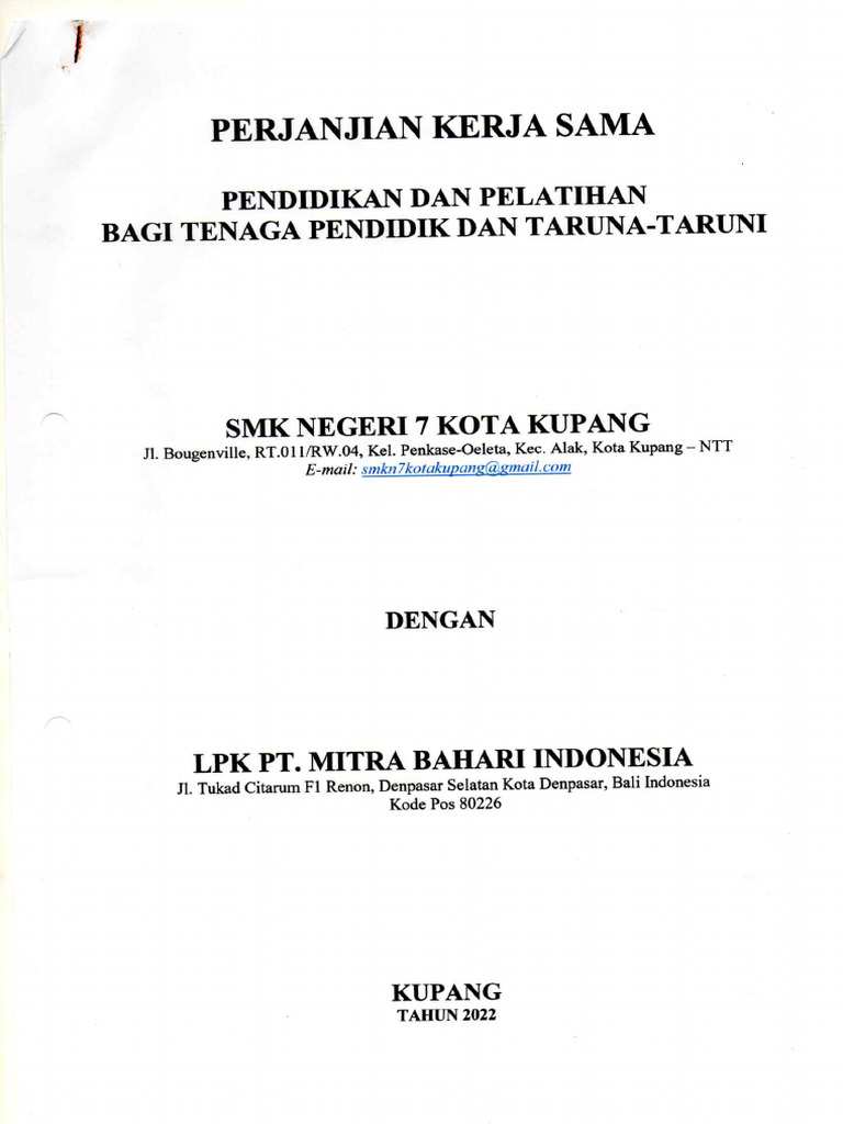 LPTK Mitra Bahari Indonesia | PDF