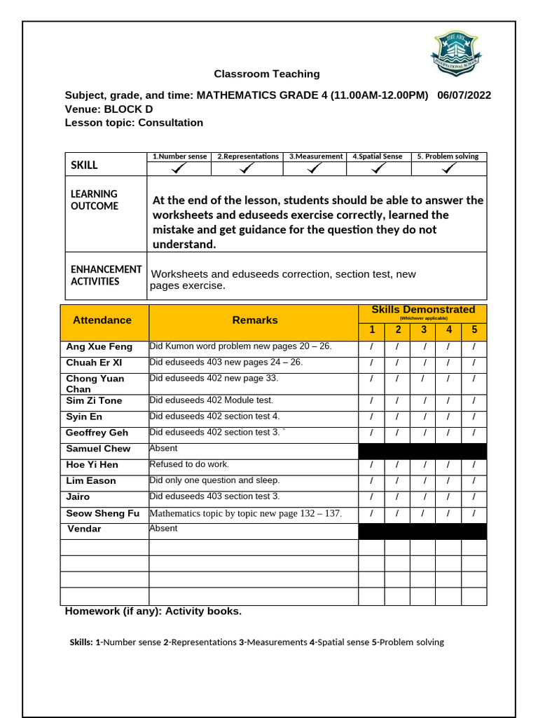 06.07.22 g4 | PDF | Behavior Modification | Education Theory