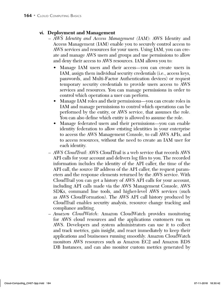 AWS Management and Deployment Tools | PDF | Cloud Computing | Amazon ...