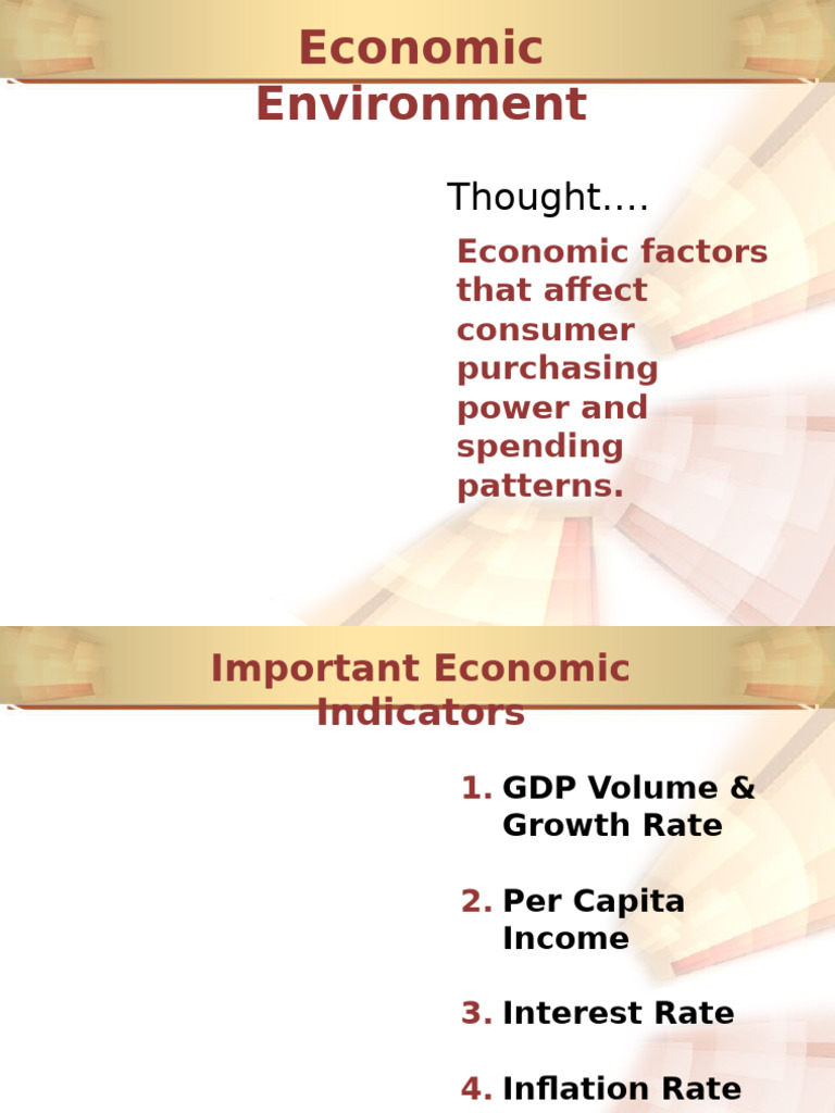 8 The Economic Environment | PDF