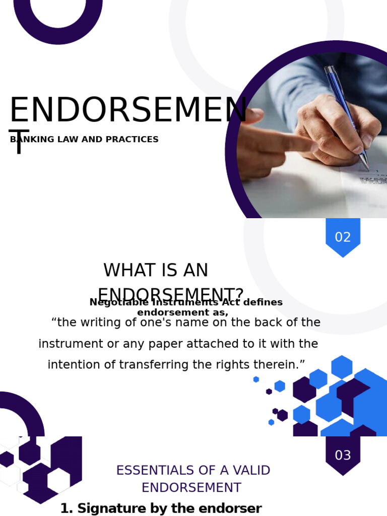 Endorsement | PDF