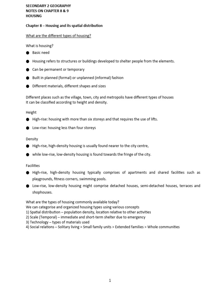 Sec 2EX - NA Housing Notes | PDF | Water Pollution | Air Pollution
