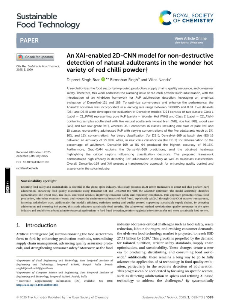 An XAI-Enabled 2D-CNN Model for Non-Destructive | PDF | Camera ...