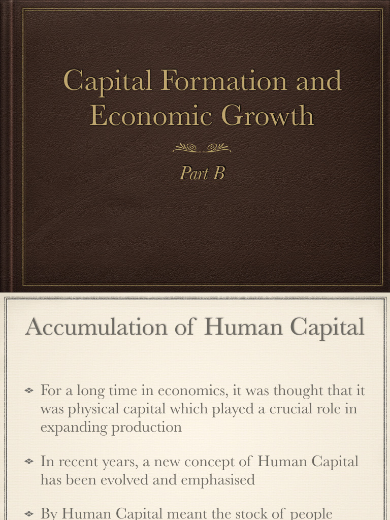 B Capital Formation Part 3 | PDF | Capital (Economics) | Capital Formation