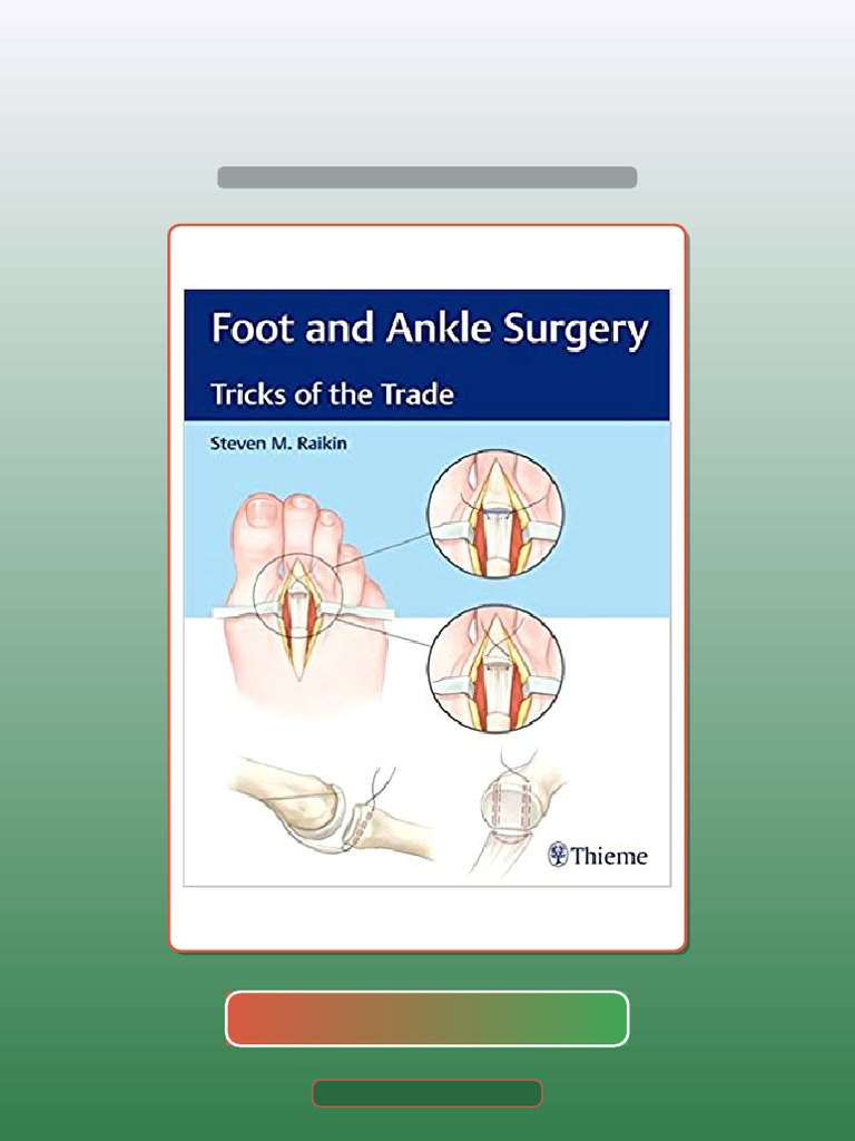 Test Bank of Foot and Ankle Surgery Tricks of the Trade by Steven ...