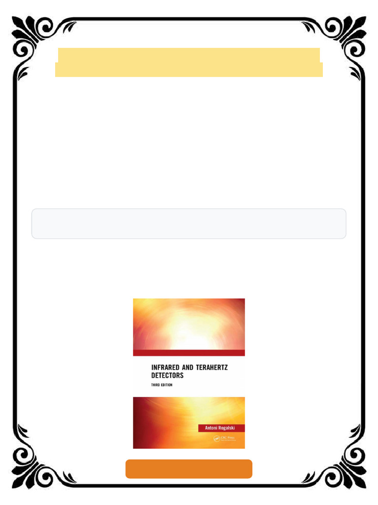 Infrared and Terahertz Detectors Rogalski Antoni eBook full-feature pdf ...