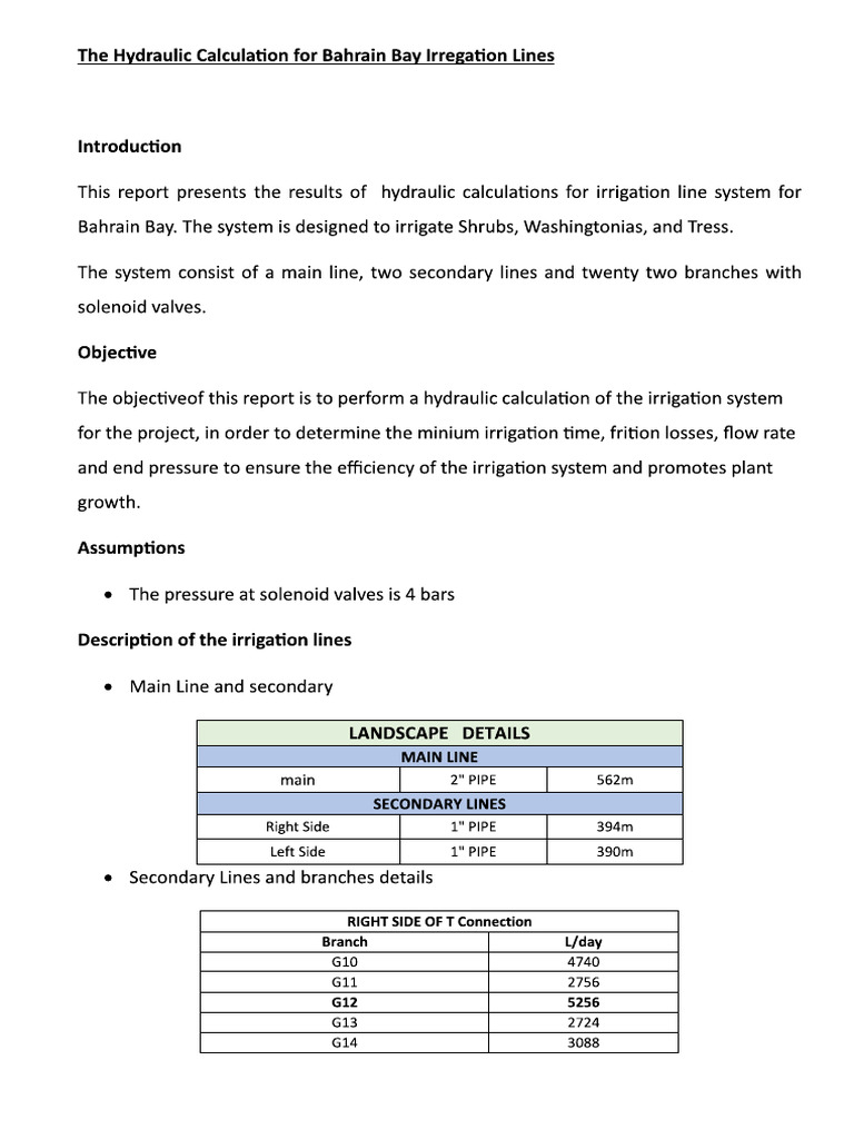 Hydraulic Calculations | PDF