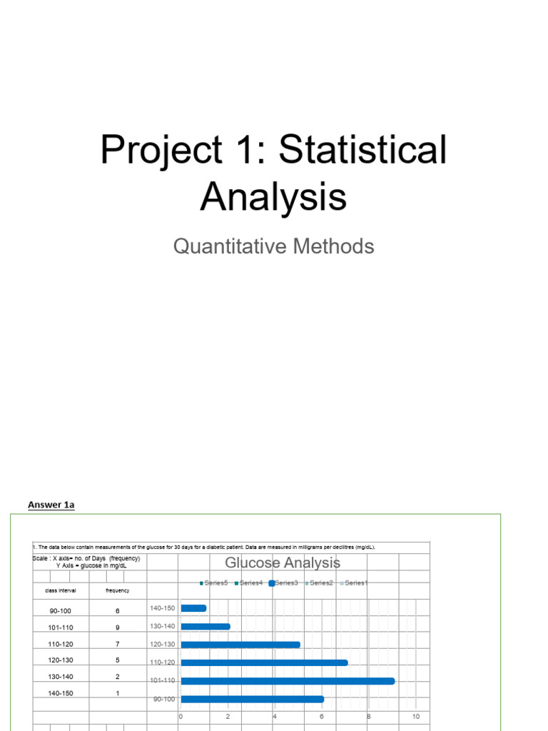 Statistical Analysis of Glucose Data | PDF | Mode (Statistics ...