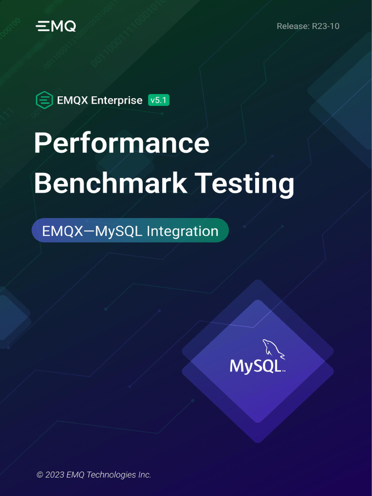 Emqx Mysql Integration Performance Benchmark Testing | PDF | Databases ...