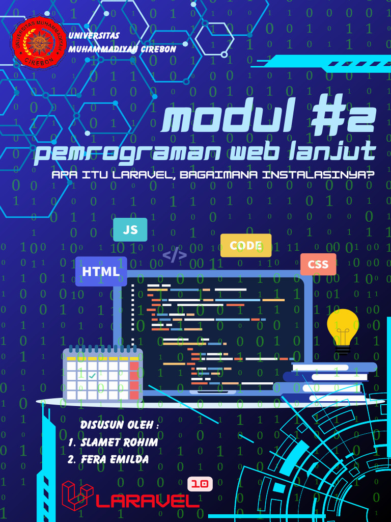 Biru Dan Kuning Ilustrasi Lucu Modern Cover Modul Belajar A4 | PDF