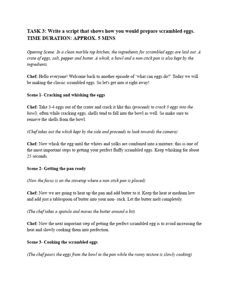 Copywriting Sample - Scriptwriting | PDF | Cookware And Bakeware | Cooking