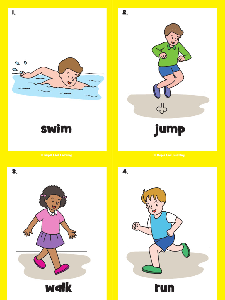 Verbs Flashcards Everyday English 1 | PDF
