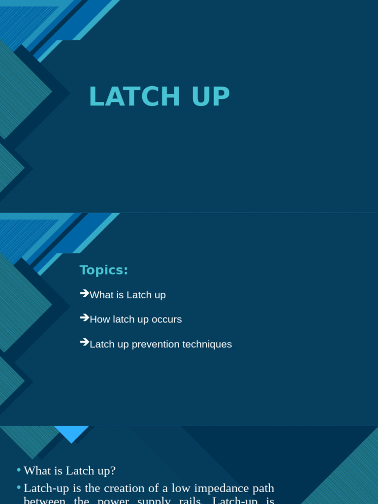 LATCH UP Concept | PDF | Bipolar Junction Transistor | Electronics