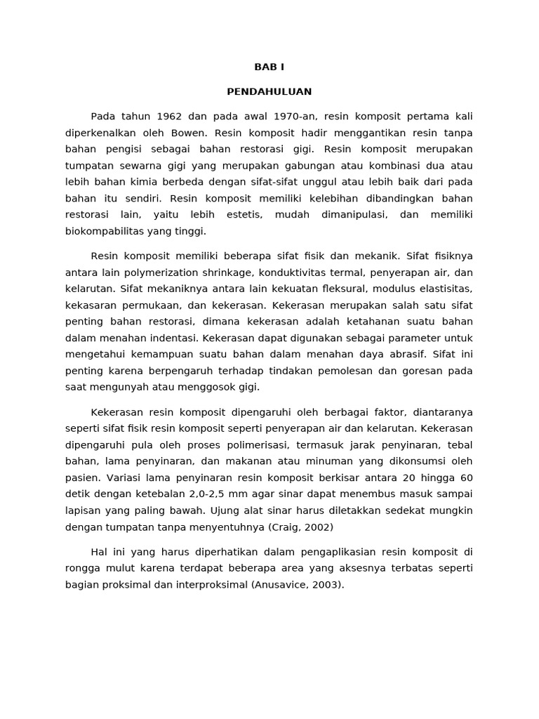 Pengaruh Ketebalan Dan Jarak Penyinaran Terhadap Kekerasan Permukaan ...