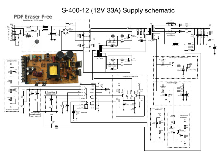 S-400-12 Power Supply Schematic | PDF