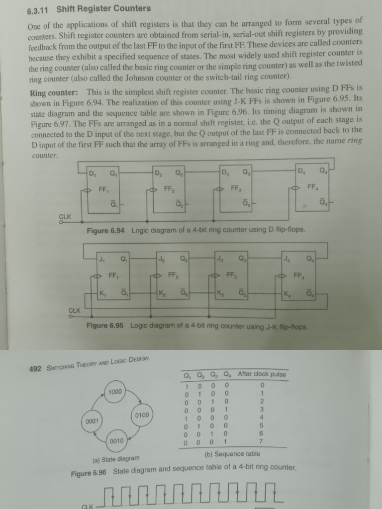 Shift Register Counters Explained | PDF | Computer Memory | Computer Data