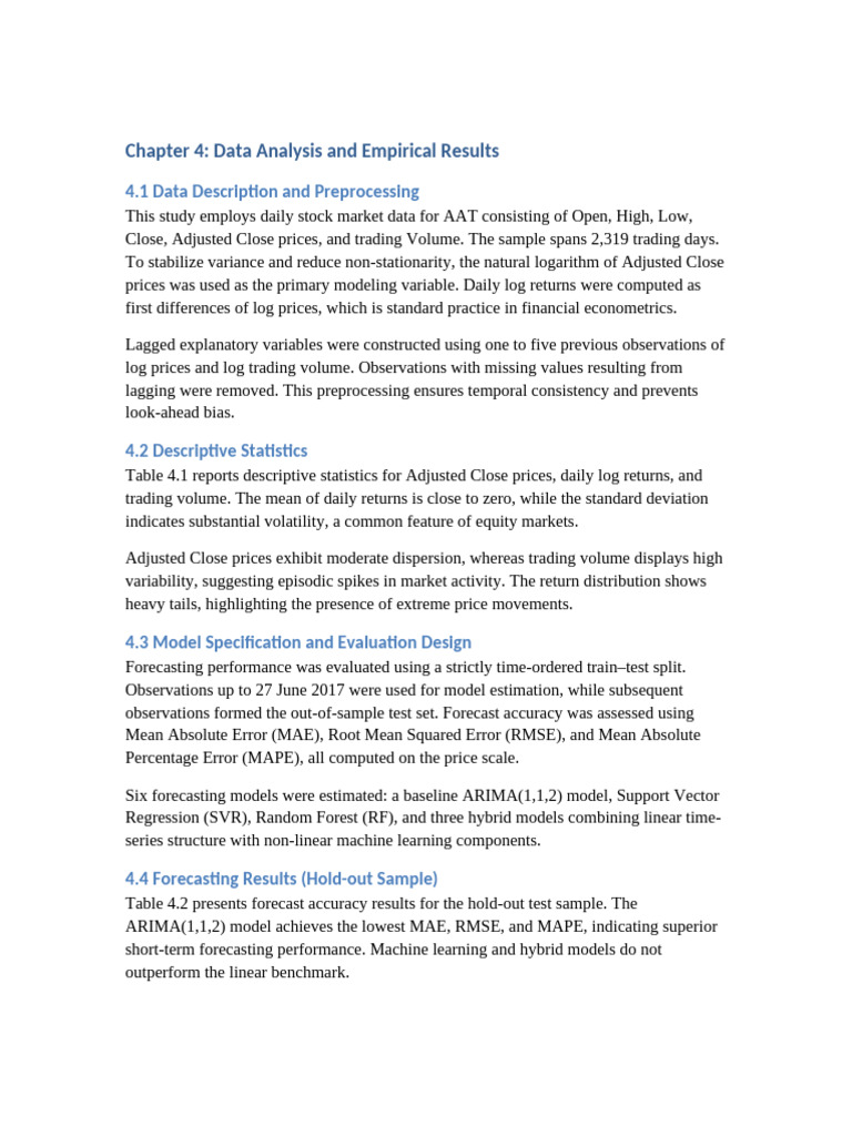 MPhil Complete Analysis Discussion Conclusion AAT | PDF | Forecasting ...