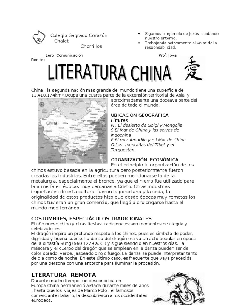 Ficha Lit China | PDF | Confucio | China
