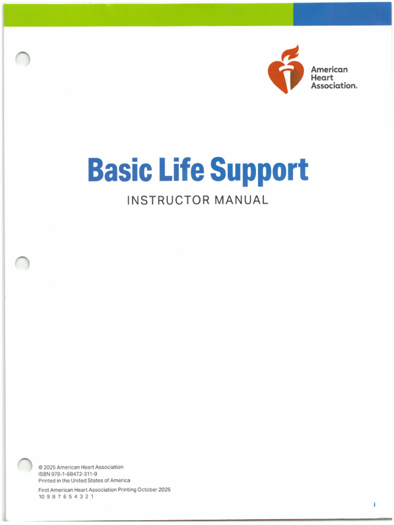 Bls Aha 2025 Instructor Manual Pdf