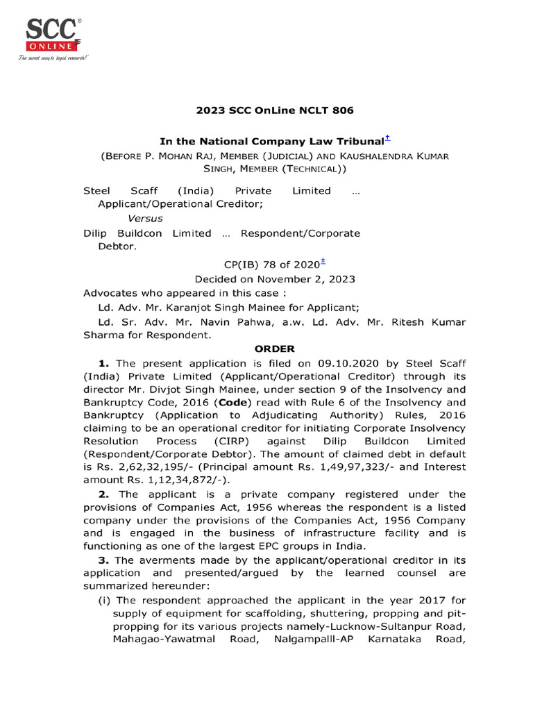 Nclt Steel Scaff:Dbl | PDF