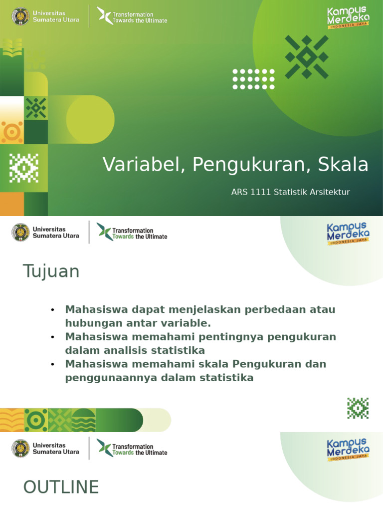 Week 2 - Variabel, Pengukuran, Skala | PDF