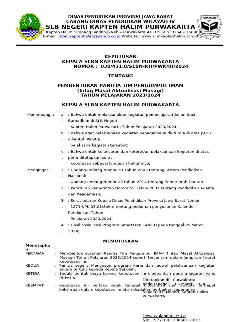SK Imam Smatren 2024 | PDF
