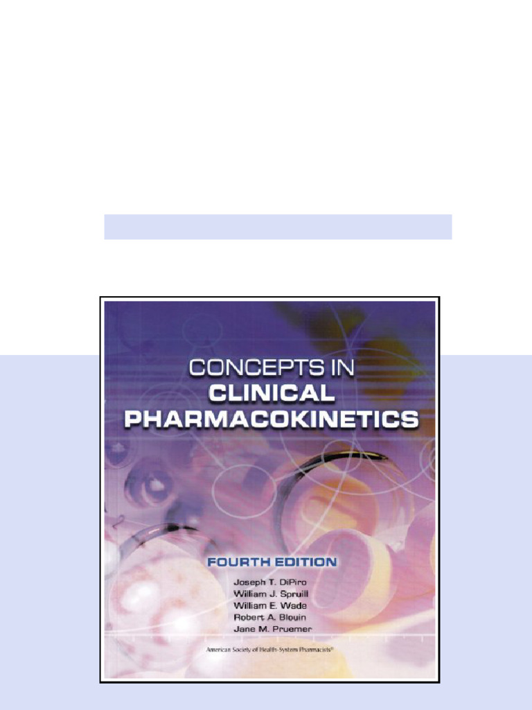 (Ebook) Concepts in Clinical Pharmacokinetics by Joseph T. Dipiro ...