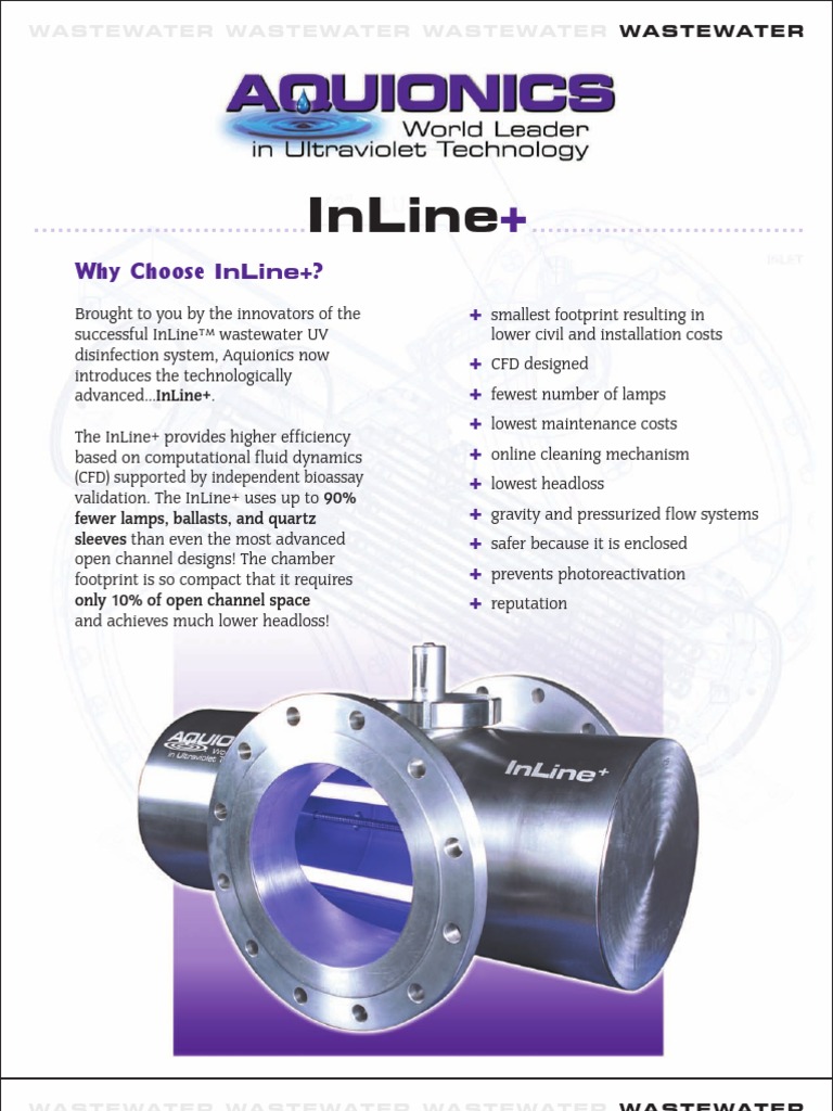 Aquionics UV - Inline Brochure | PDF | Sewage Treatment | Computational ...