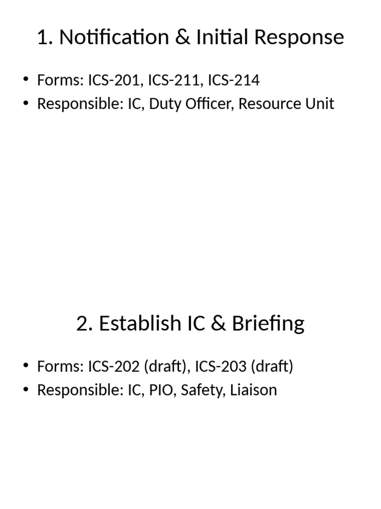 ICS Planning P | PDF