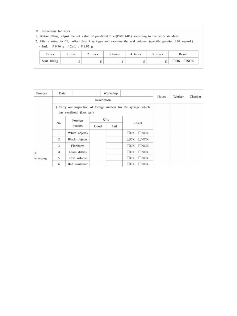 Batch Record Sample | PDF