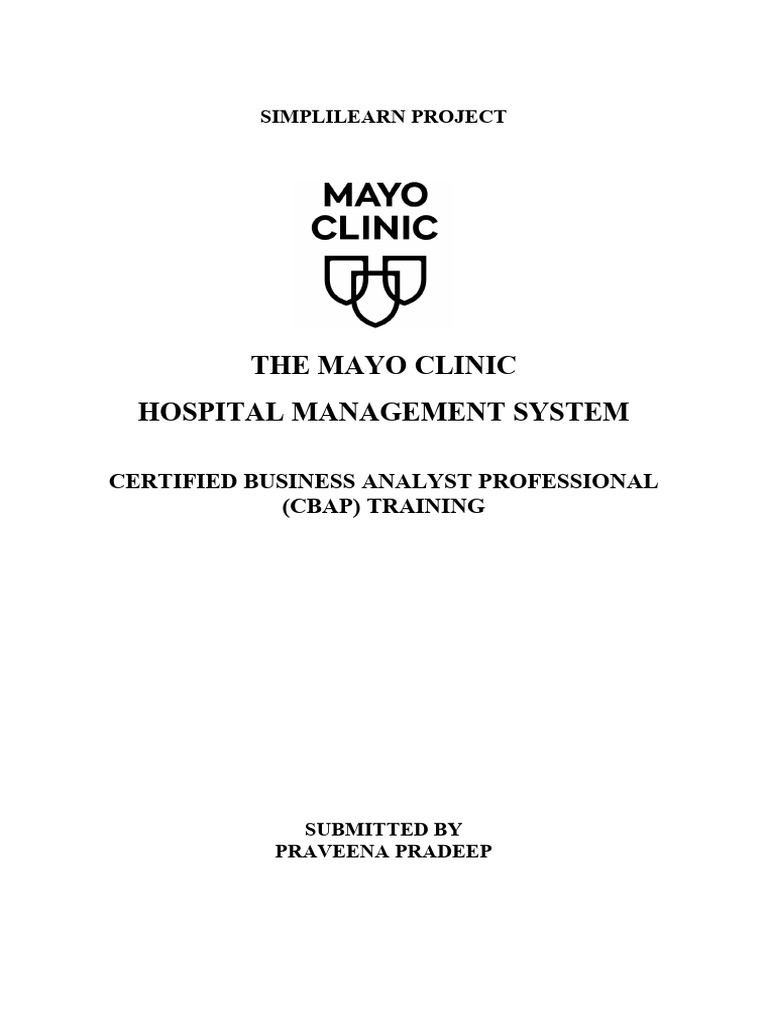 Mayo Clinic Hospital Management System | PDF | Electronic Health Record ...