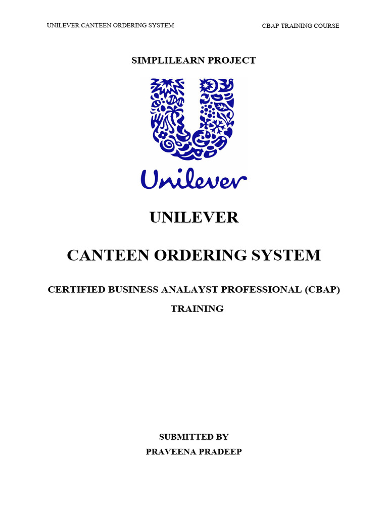 Unilever Canteen Ordering System | PDF | Menu | Payroll