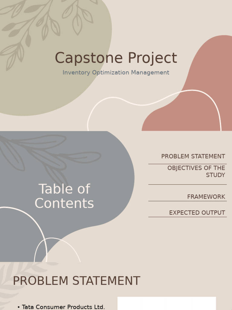 Capstone Project-Problem Statement | PDF